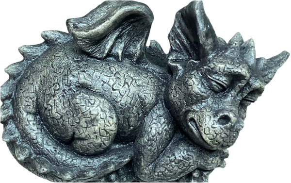 Baby Dragon Drake Sleeping Statue by Concrete Design Studio – Martello ...