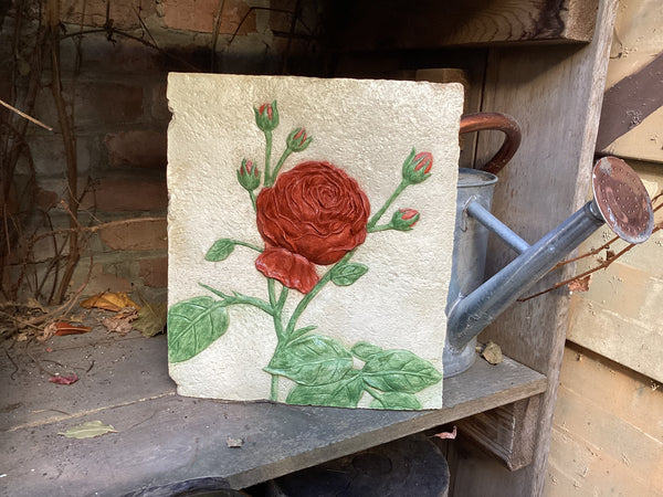Large Rose In The Wind Wall Tile by Concrete Design Studio – Martello Alley