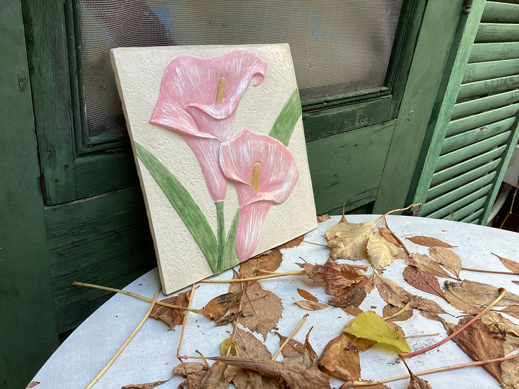 Calla Lily In The Garden Wall Tile by Concrete Design Studio – Martello ...