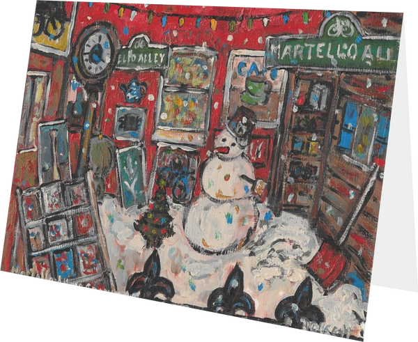 Martello Alley Snowman Large Card
