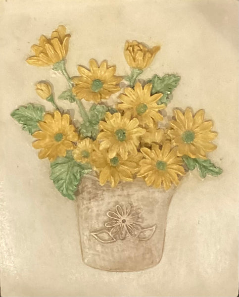 Bouquet of Daisies Wall Tile by Concrete Design Studio – Martello Alley